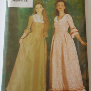 Victorian Dress Pattern and Scarf Pattern Women's Size 12 14 16 UNCUT ...