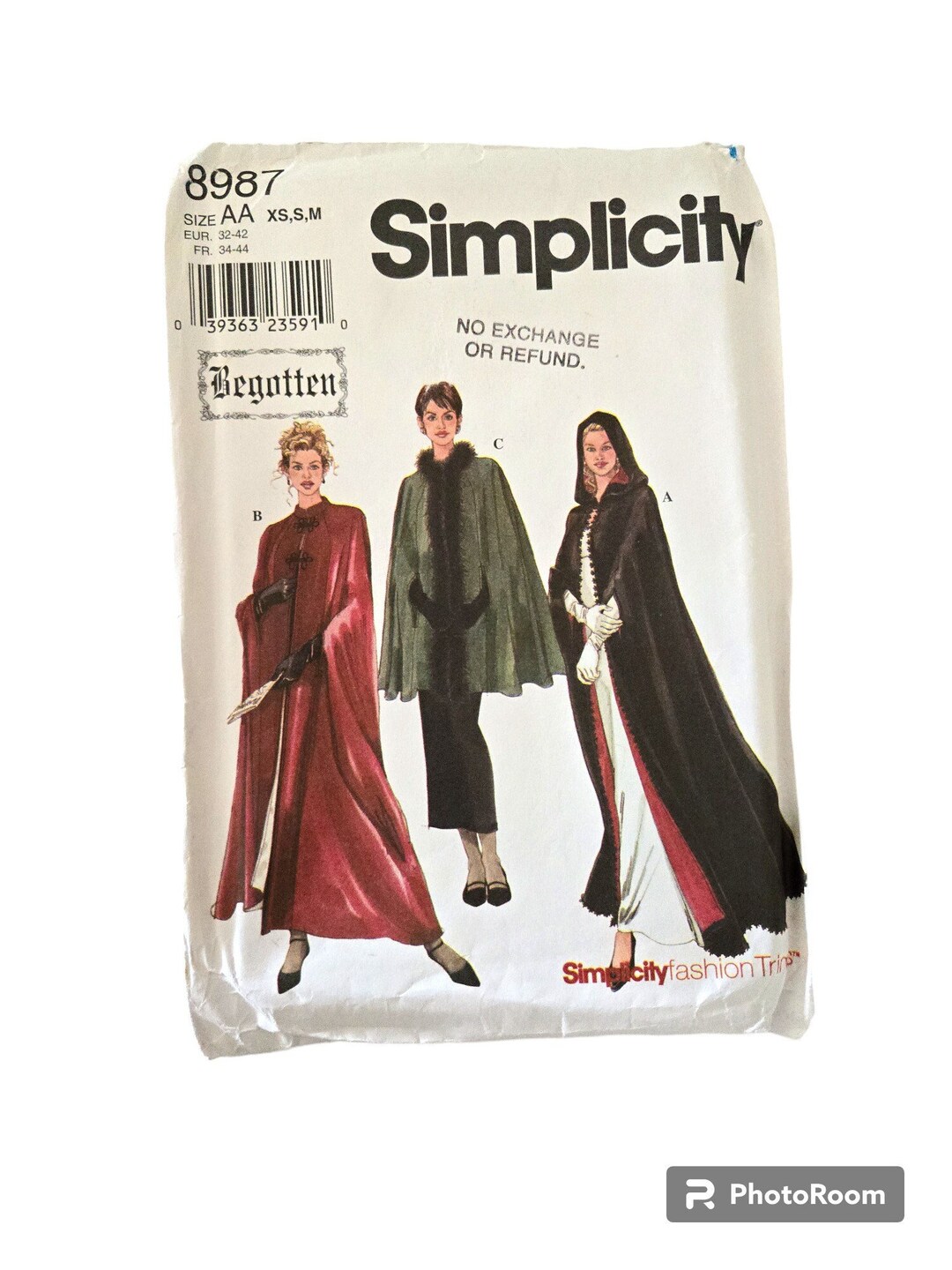 Women's CAPE Long or Short With Front Closure and Arm Openings Size Xs ...