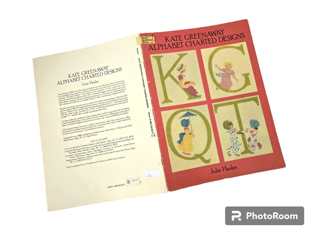 ALPHABET Cross Stitch Pattern Book by Kate Greenaway Alphabet Chartered ...