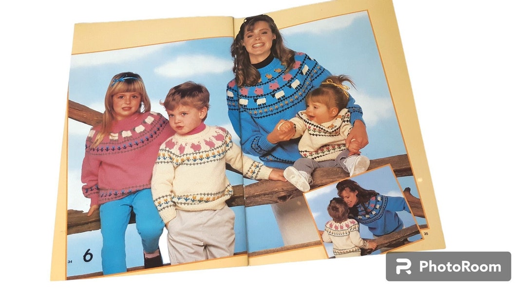 Animal Picture Sweater Knitting Patterns BOOK 499 Patons Beehive ...