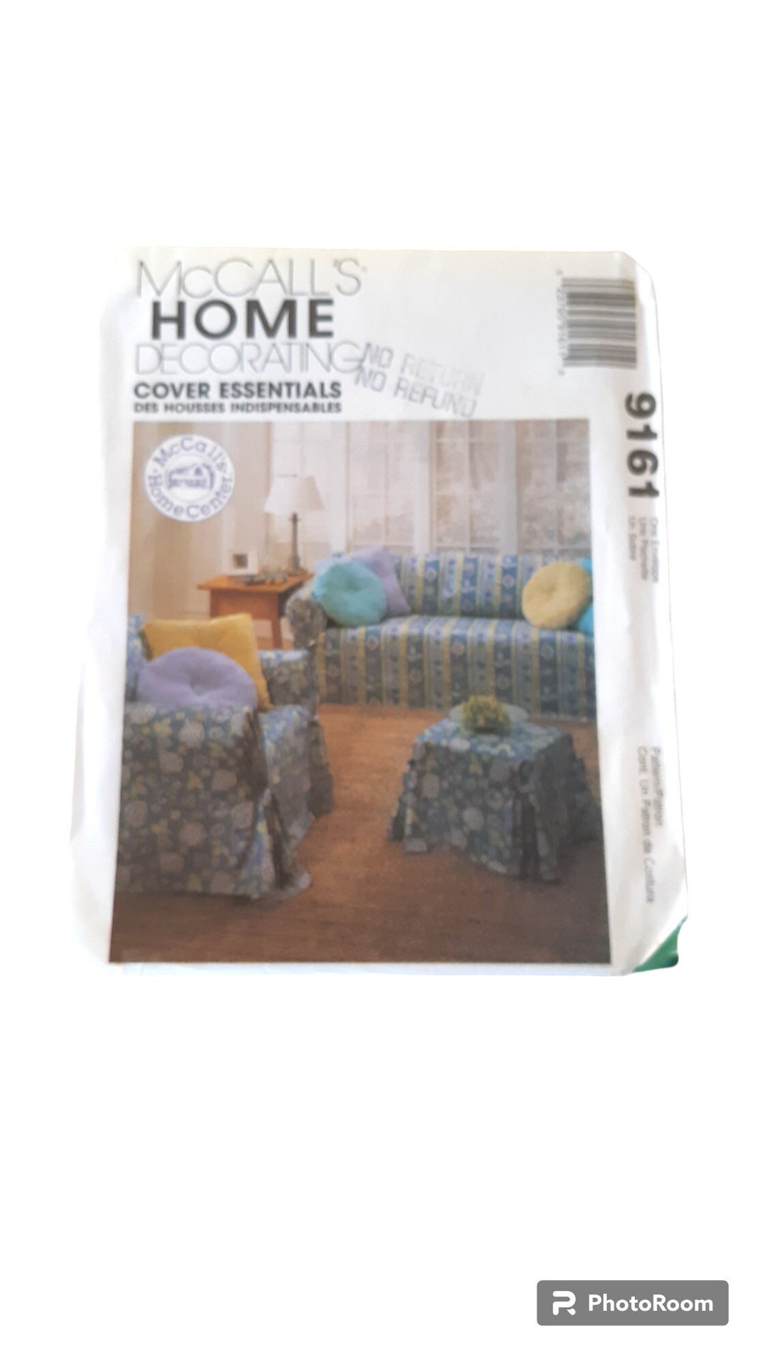 Slip Cover Sewing Patterns Chair, Sofa, Couch, Ottoman /pouf Cover and ...