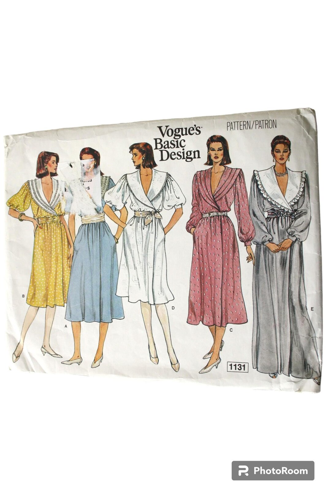 WRAP Evening Dress Sewing Pattern UNCUT Vogue 1131 Womens Size 8 Long ...