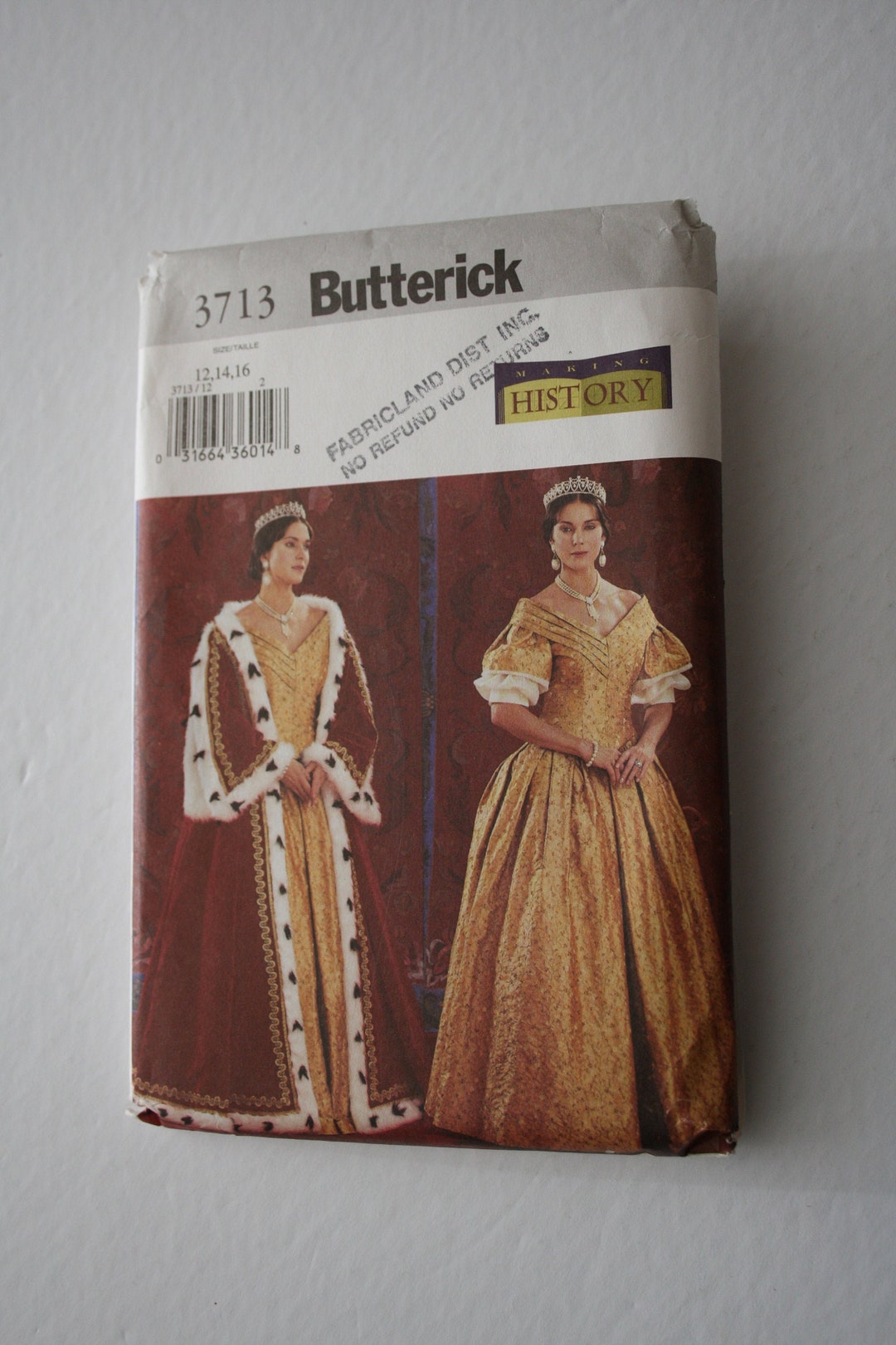 Queen Costume 1800s Early 19th Century Historical Size 12 14 16 ...