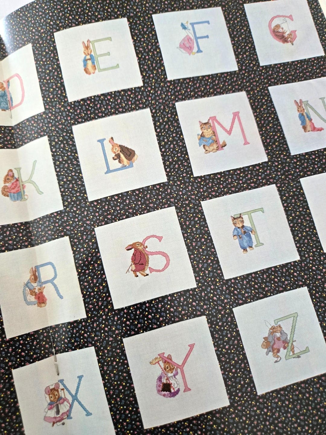 BEATRIX POTTER Peter Rabbit Abc Cross Stitch Booklet Green Apple 531 ...