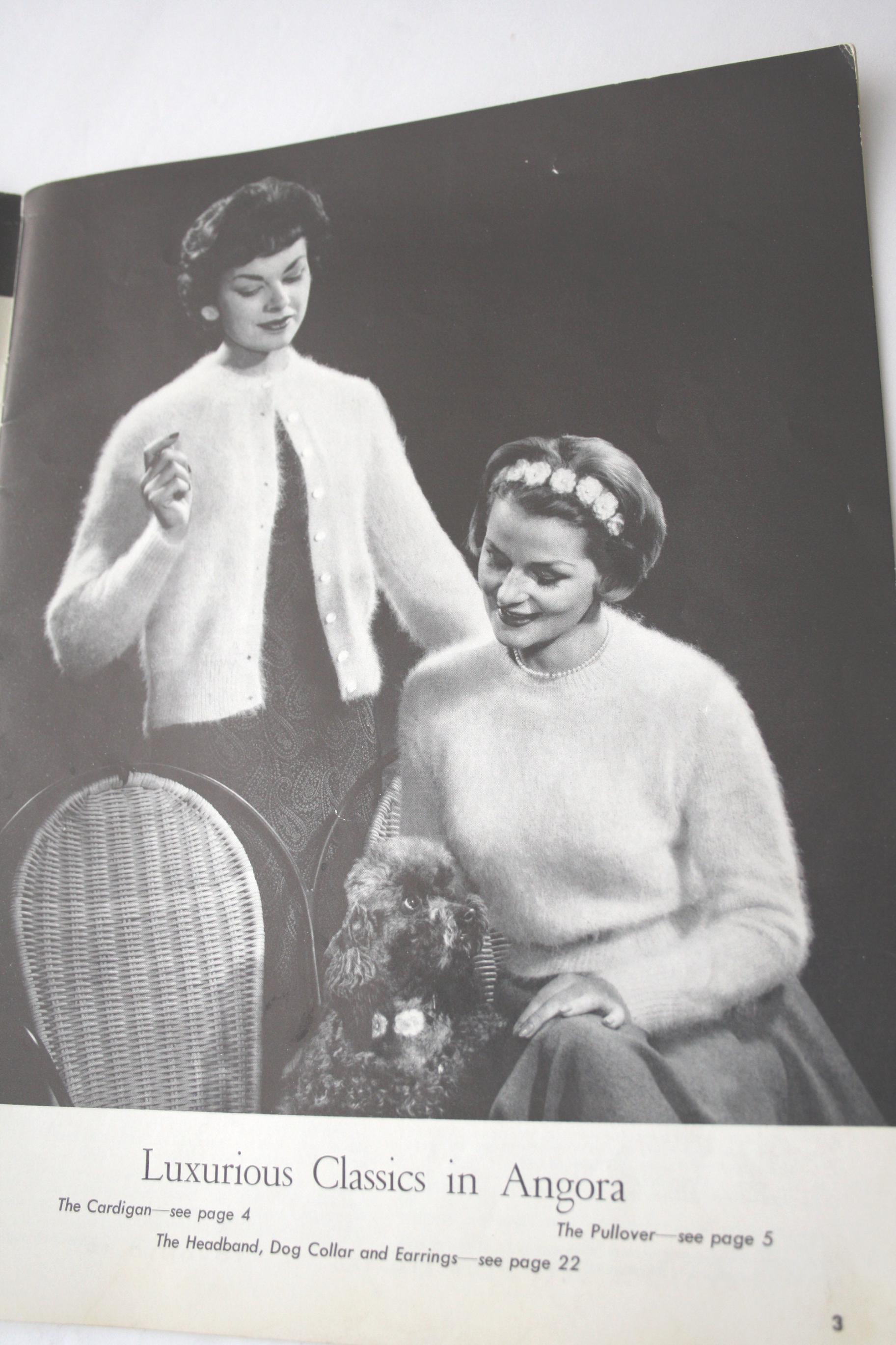 Angora Knitting Patterns ANGORAS by Beehive Book 85 Series, Make Angora ...