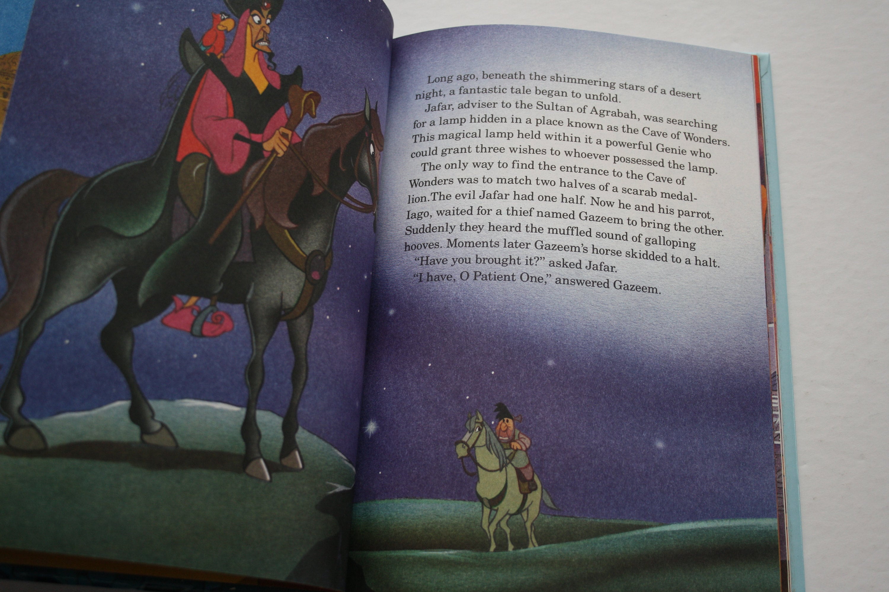 Aladdin Disney Book Wonderful World of Reading vintage 1993 | Etsy