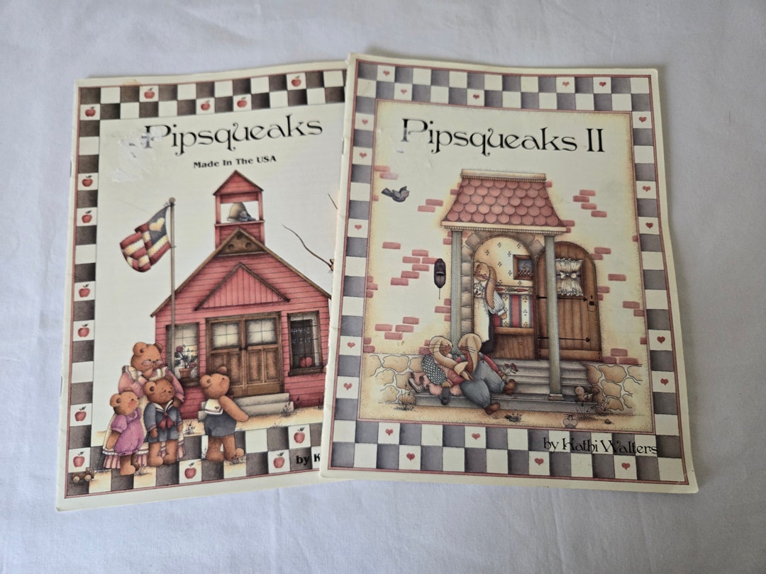 Set of PIPSQUEAKS Decorative Painting Books Volume 1 and 2, Painting ...