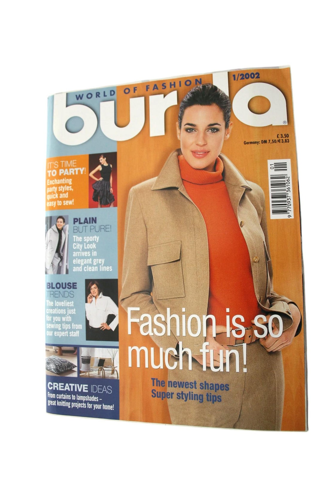 Burda Magazine World of Fashion Burda English Sewing Magazine January ...