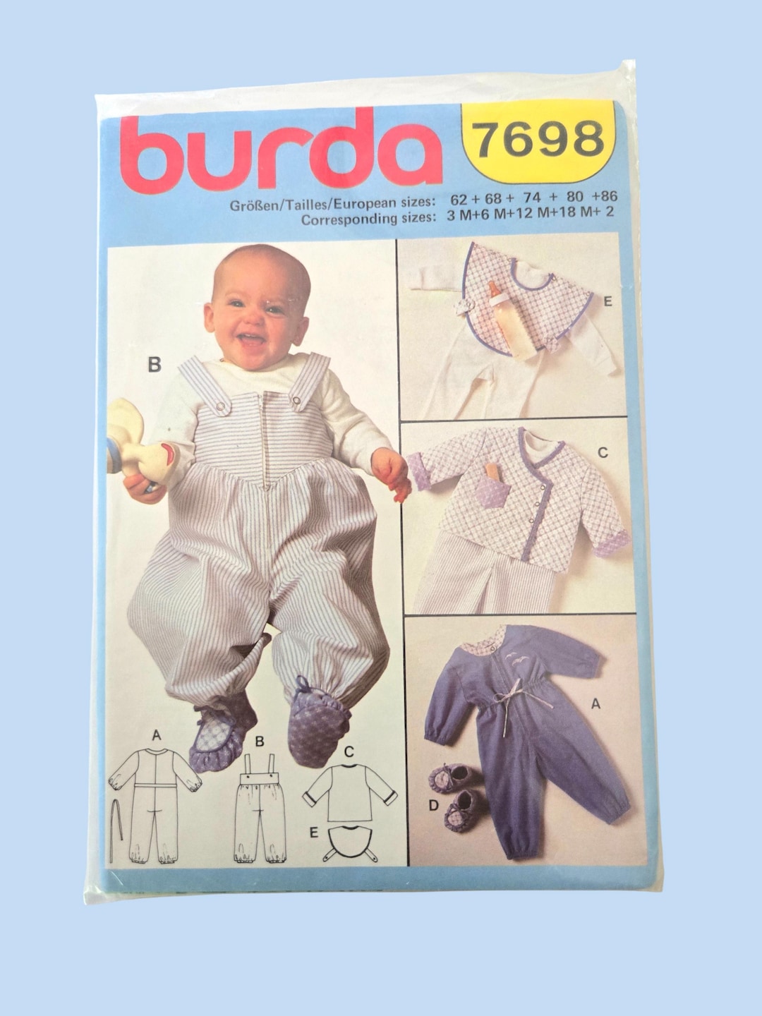 BABY and TODDLER Sewing Pattern Jumpsuit Overalls With Snaps Cardigan ...