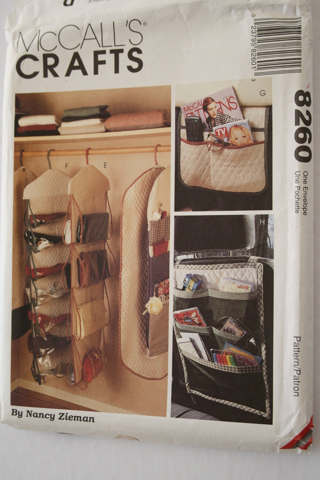 CLOSET Organizer Patterns GARMENT and Suit Bag, Car Caddy Patterns and ...