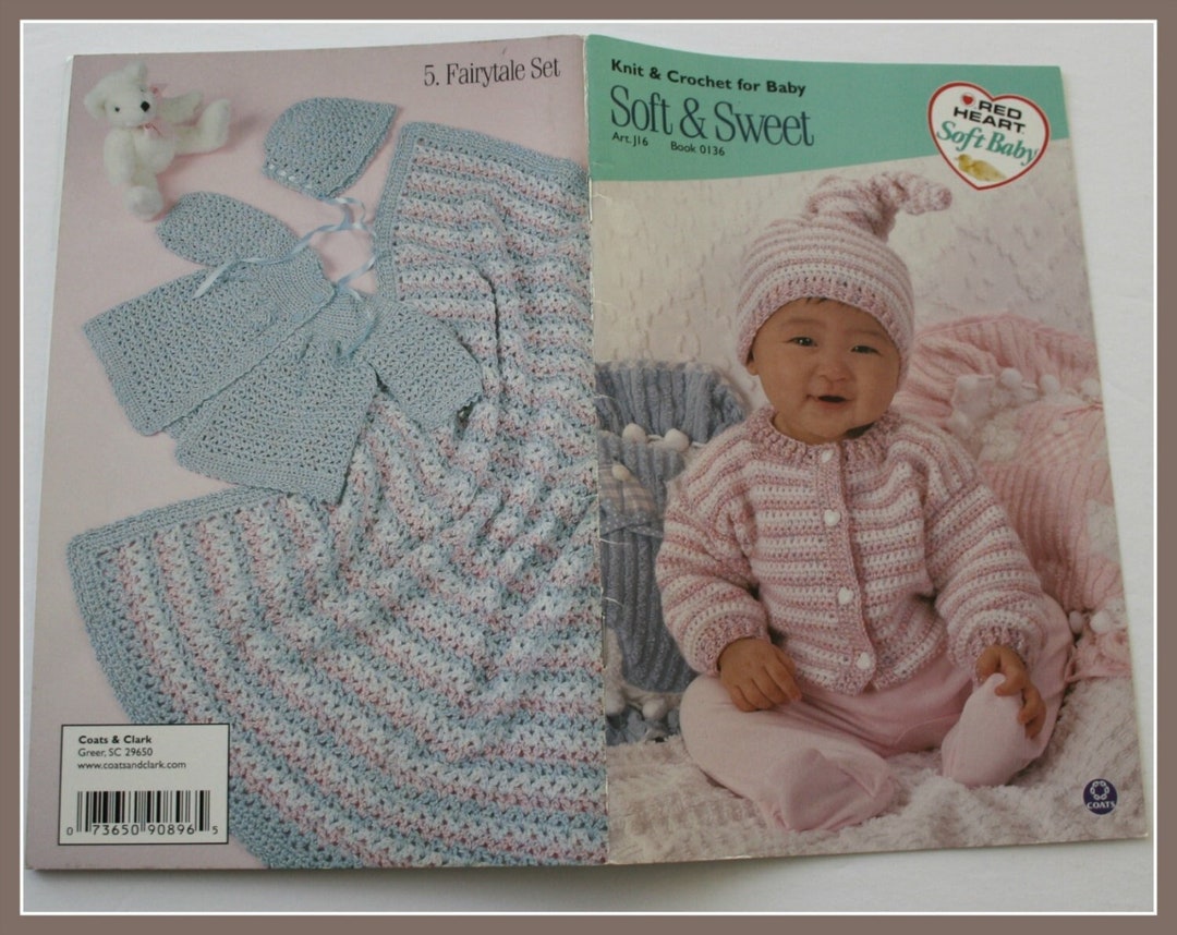 KNIT and CROCHET Patterns Baby Sweater Hat Blanket - Etsy