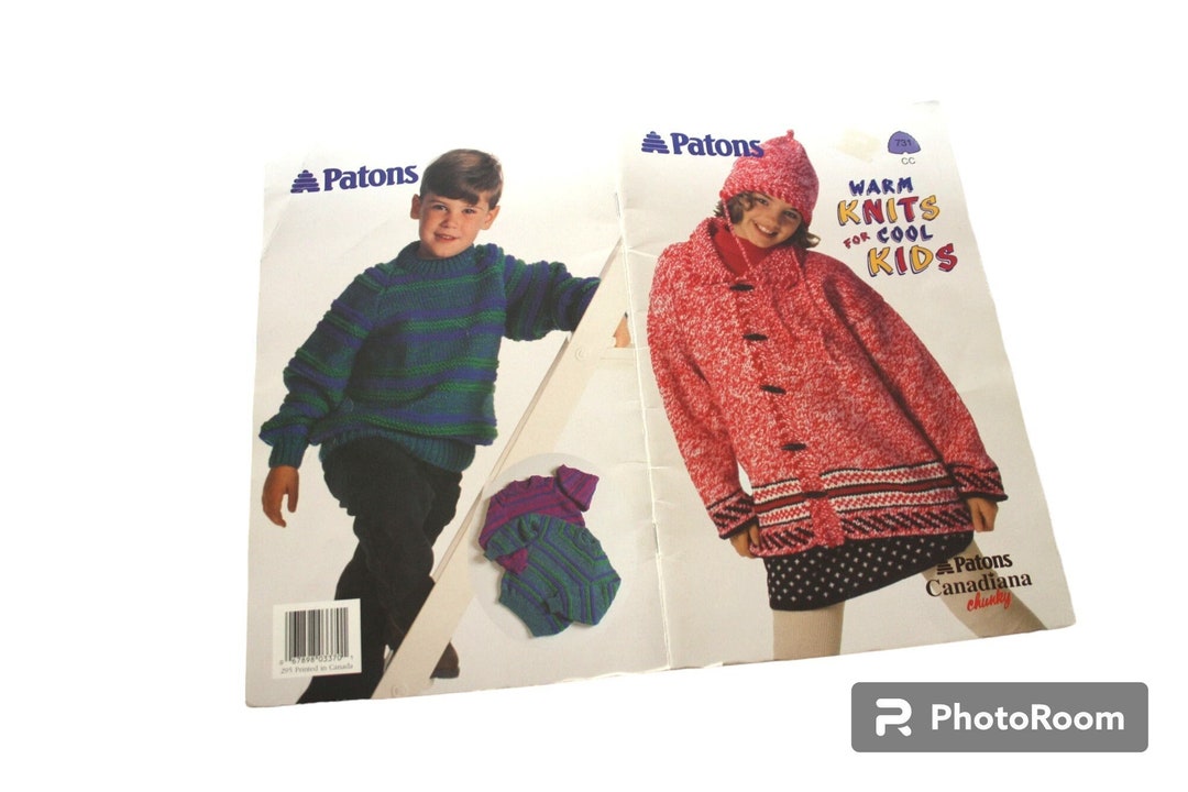 Beehive Patons 731 Knitting PATTERNS for Children's Coats Cardigan ...
