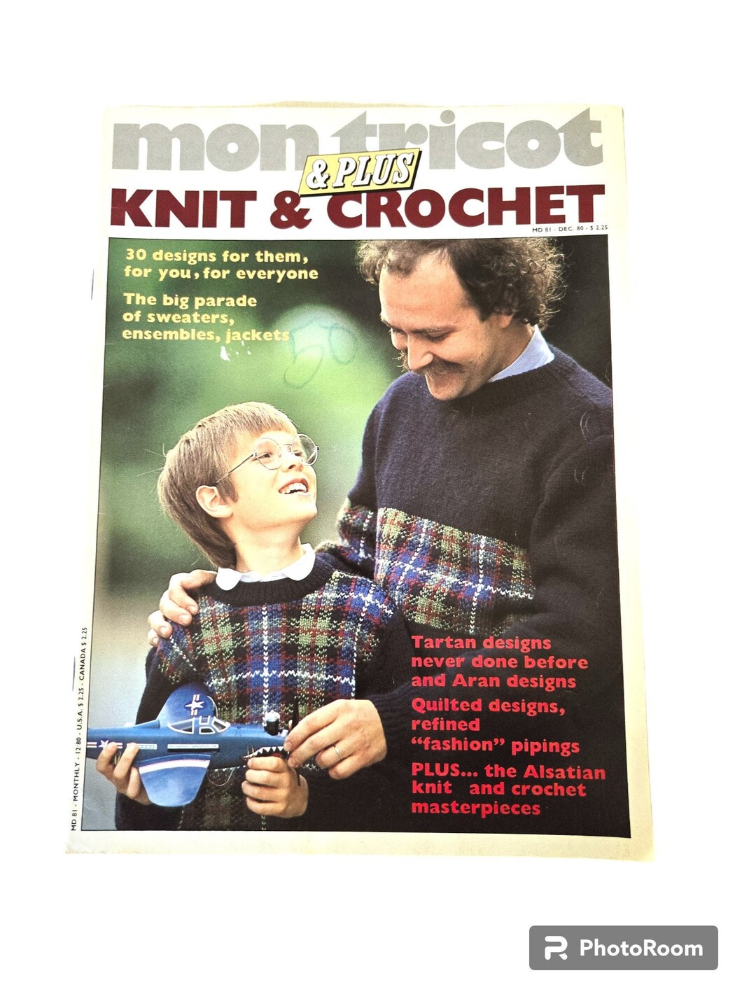 Mon Tricot Magazine Knit and Crochet for Family December 1980 Issue ...