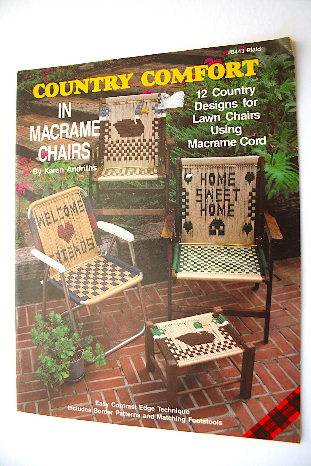 Macrame Cording Chair Design Patterns Lawn Patio and Beach Chairs ...