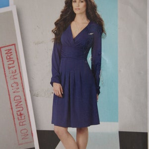 Dress Pattern Raised /empire Waist and Deep V Neckline or Cowl Neckline ...