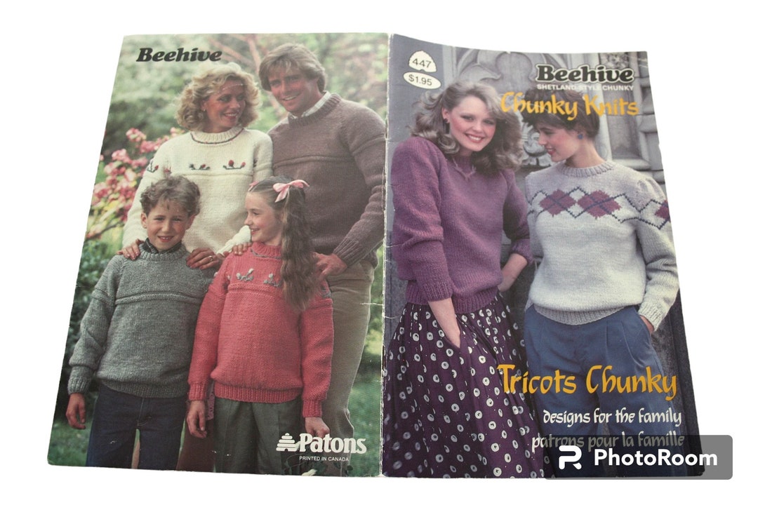 Kniting Patterns BOOK Pullover Knit Tops Sweaters Fair Isle Ribbed Men ...