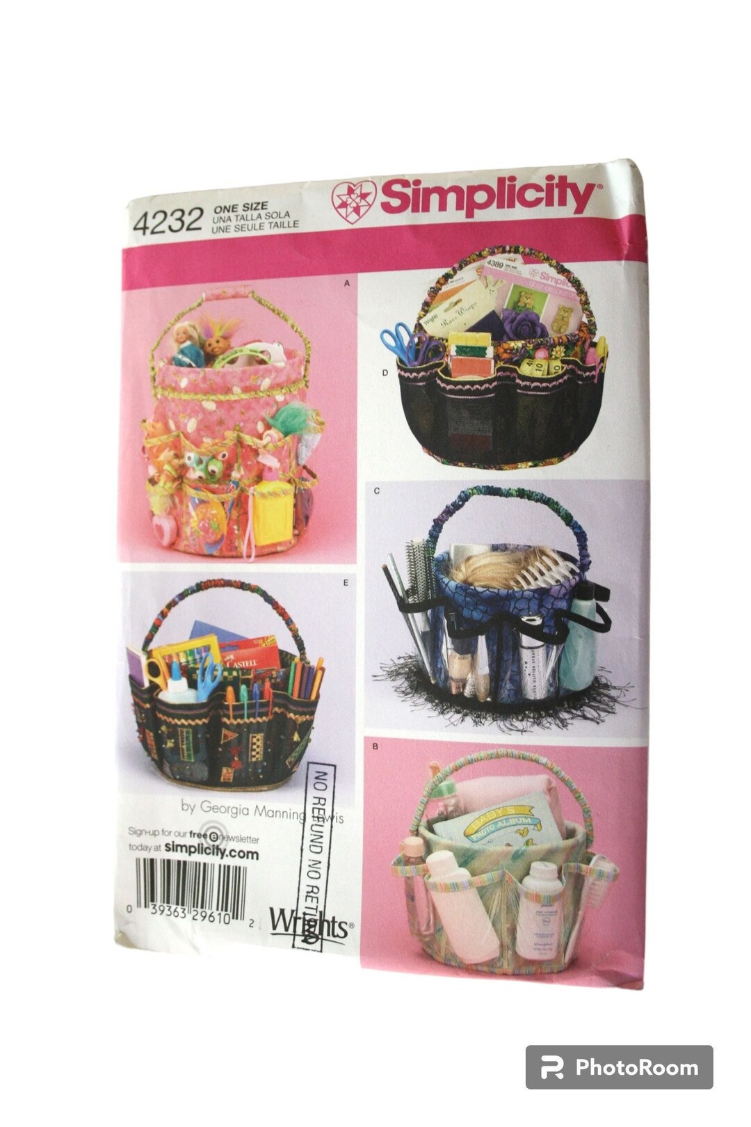 BUCKET Covers Patterns for Pails, Organizer With Pouches for Toys ...