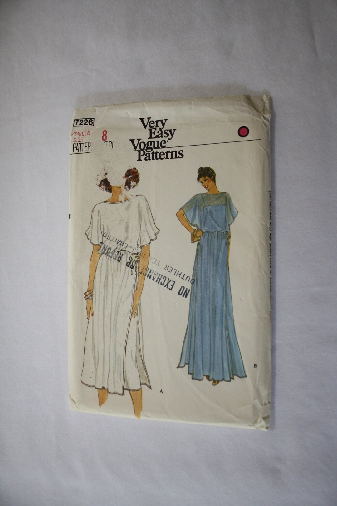 GORGEOUS Evening Dress Pattern and Underdress /long or Short Length ...