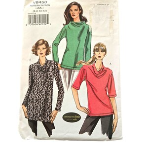 Tunic Pattern Very Easy Long Top With Cowl Neckline Option and Sleeve ...