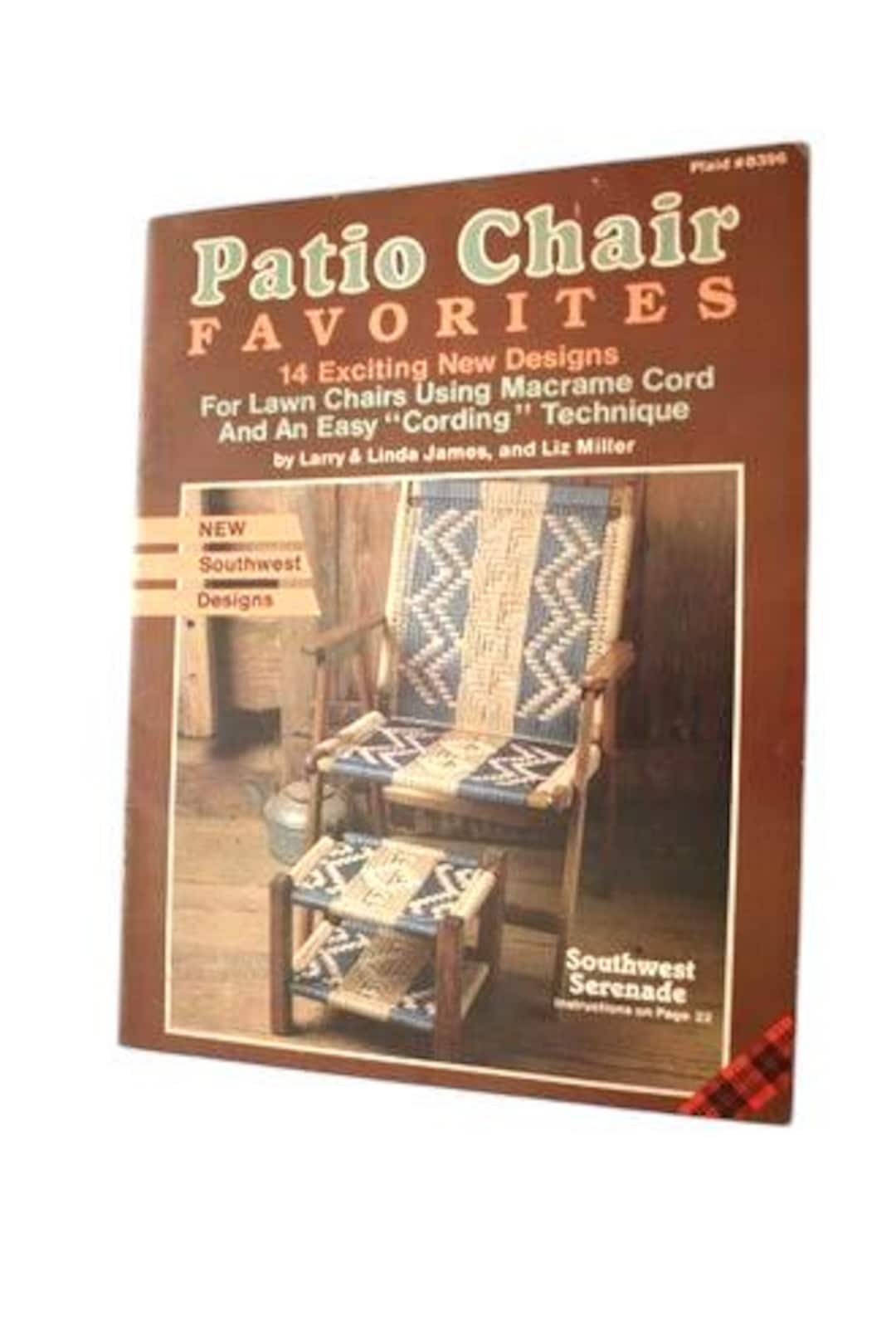 Patio Chair Cording Macrame Designs Pattern Booklet for Outdoor Chairs ...