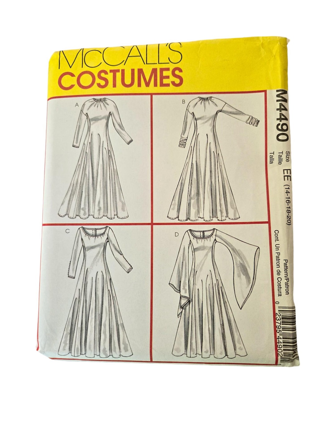 Renaissance Dress Gown Costume Pattern Womens Size 14 16 18 20 UNCUT ...