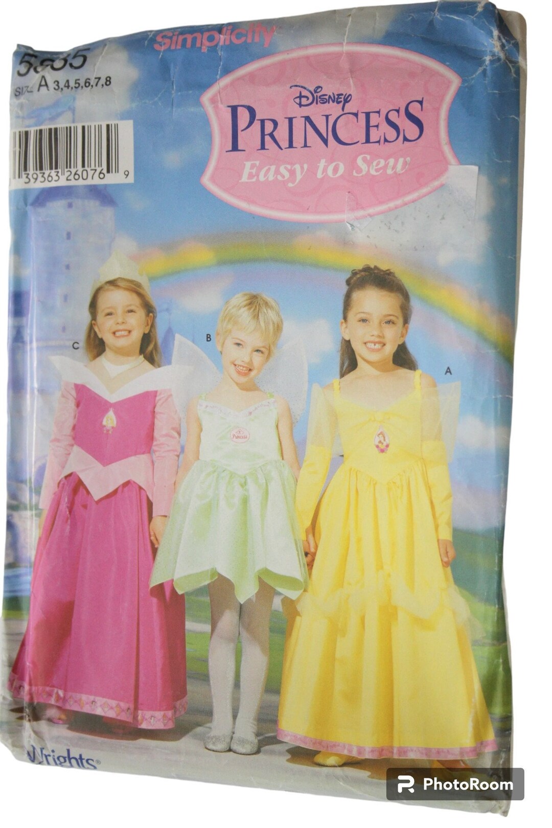 Simplicity 5835 /0622 Disney Princess Costume Pattern EASY so Sew ...