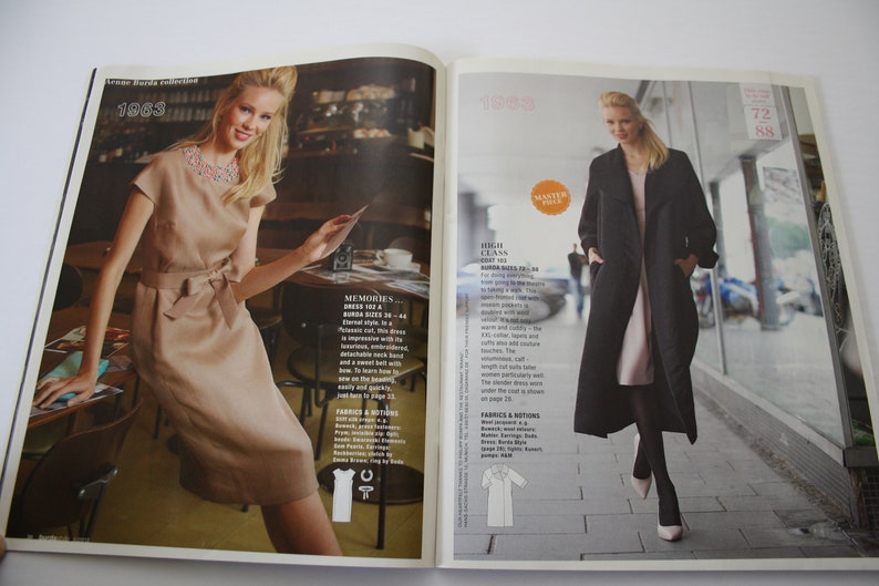 Burda Magazine STYLE Sewing Patterns English Language Burda - Etsy