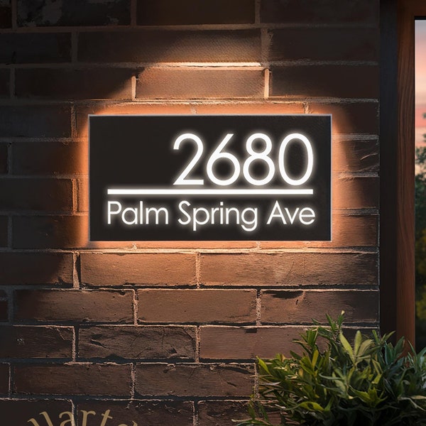 Led Address Sign - Etsy