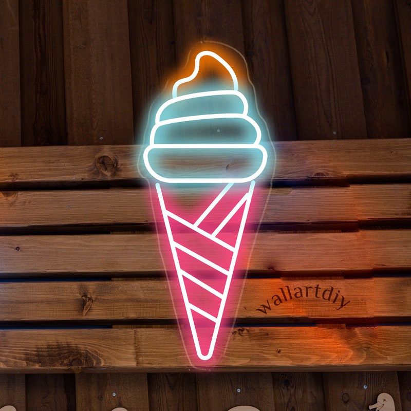 Ice Cream Neon Sign - Etsy