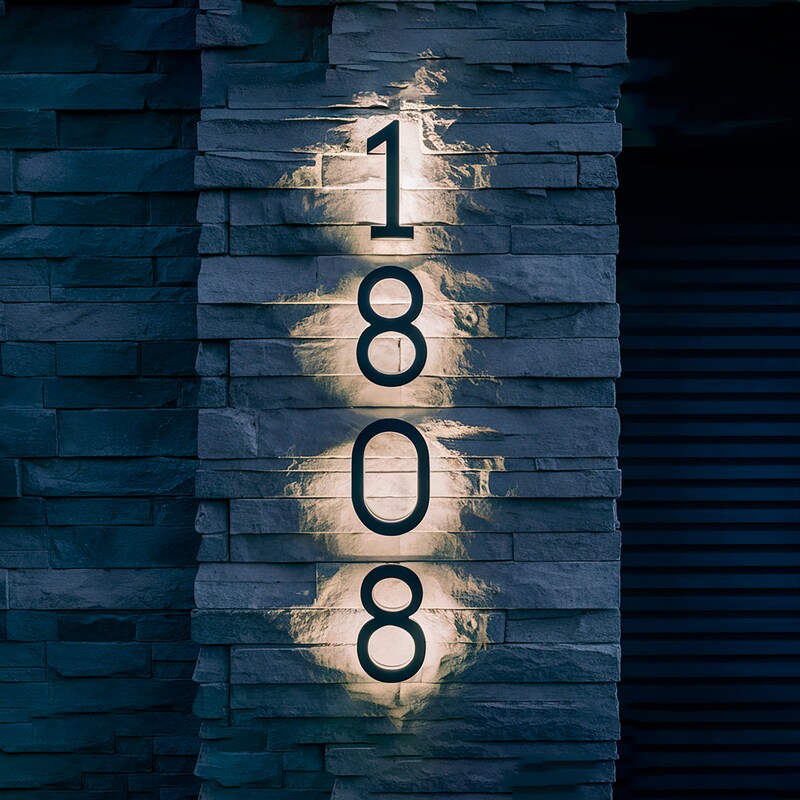 Lit House Numbers - Etsy