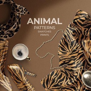 Safari Animal Print Textures: Seamless Patterns, Photoshop ...