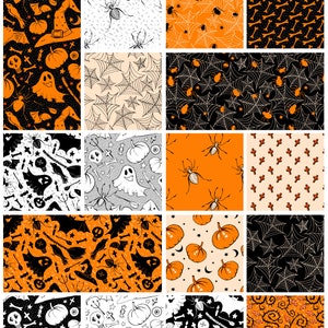 Halloween Clipart Halloween Digital Paper. Digital Download, Fall ...