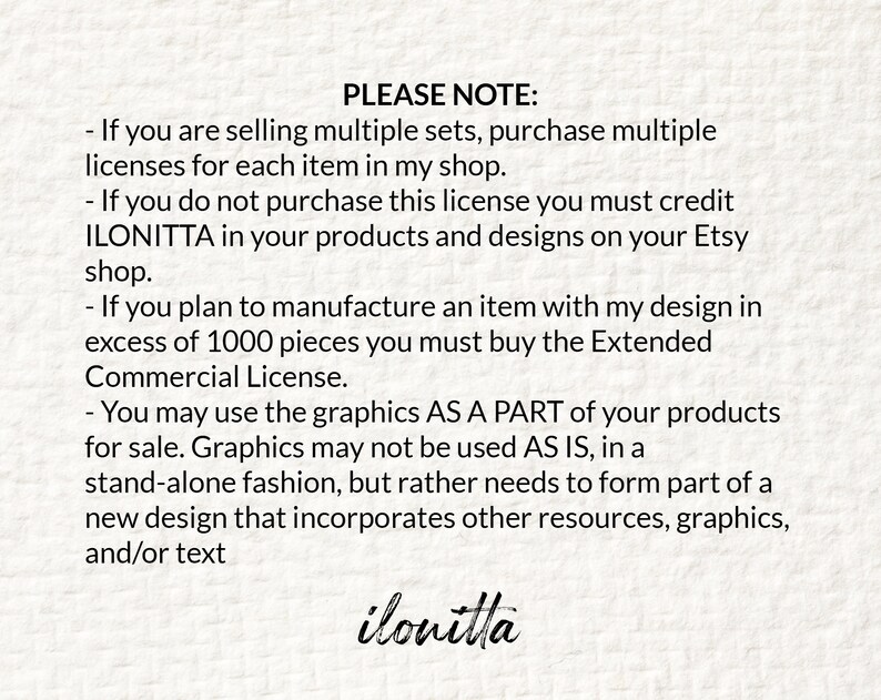 The Limited Commercial License for Commercial Use - ONE Item - NO ...