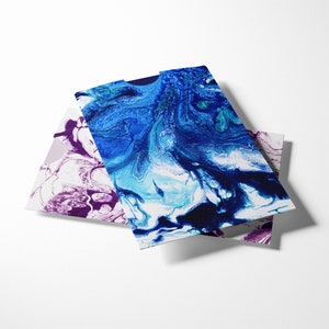 Paint Pour Digital Paper, Acrylic Pour Painting 12 X 12 Digital ...