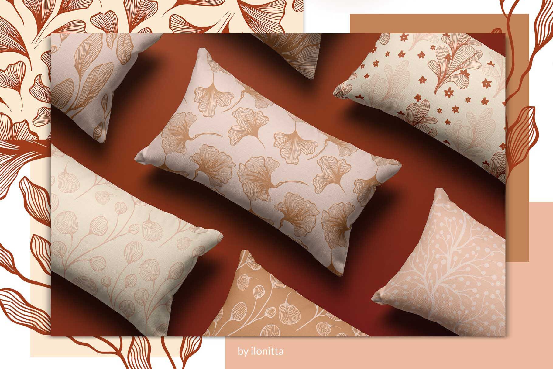 Abstract Digital Papers Waves & Objects Collection Line Art - Etsy