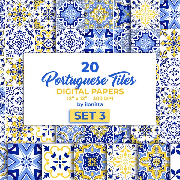 Tiles Digital Paper - Etsy