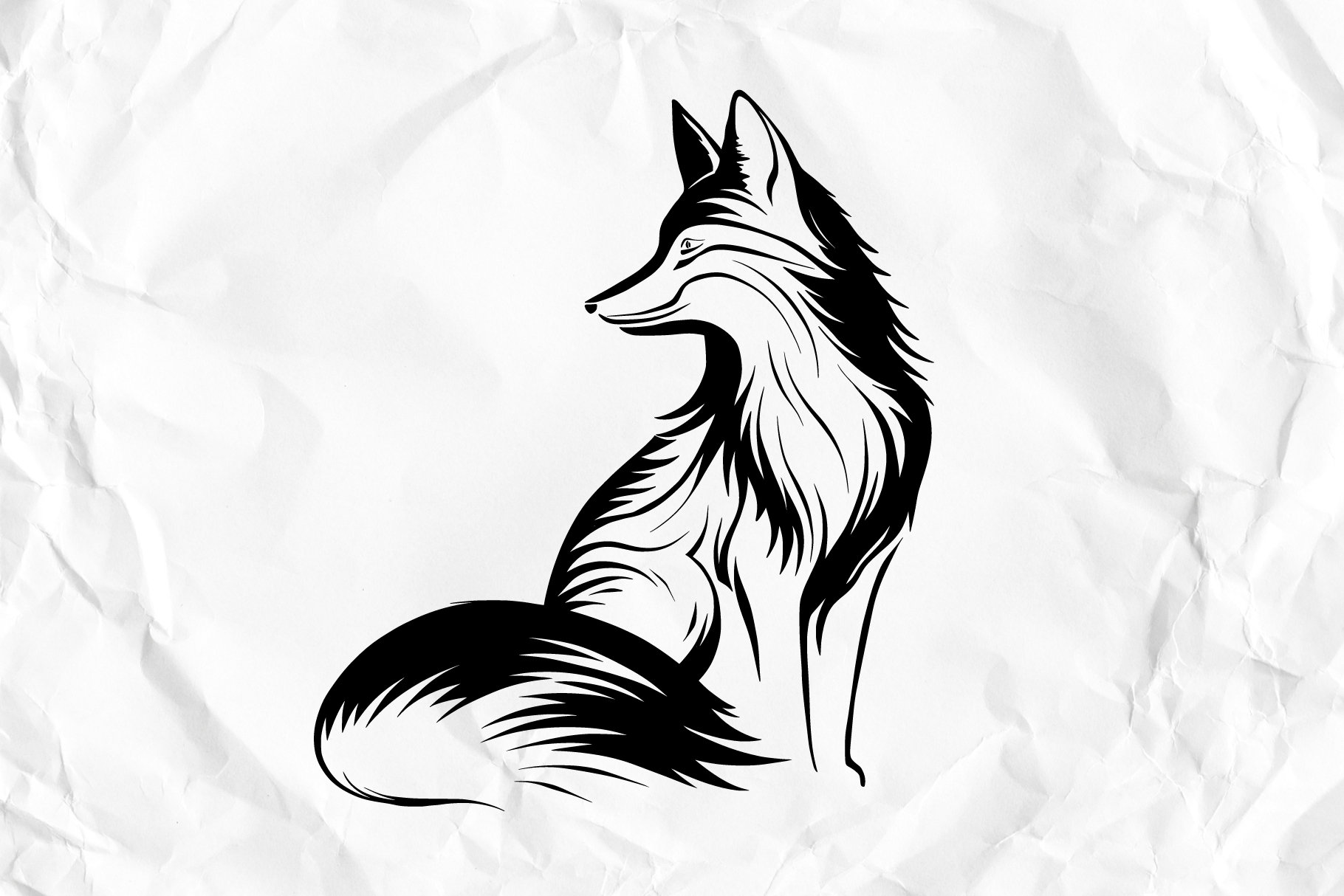 Fox SVG Fox Silhouette Bundle Animal Clipart for Wall Decal. - Etsy