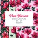 Watercolor Digital Paper Magnolia Flowers Floral Seamless - Etsy