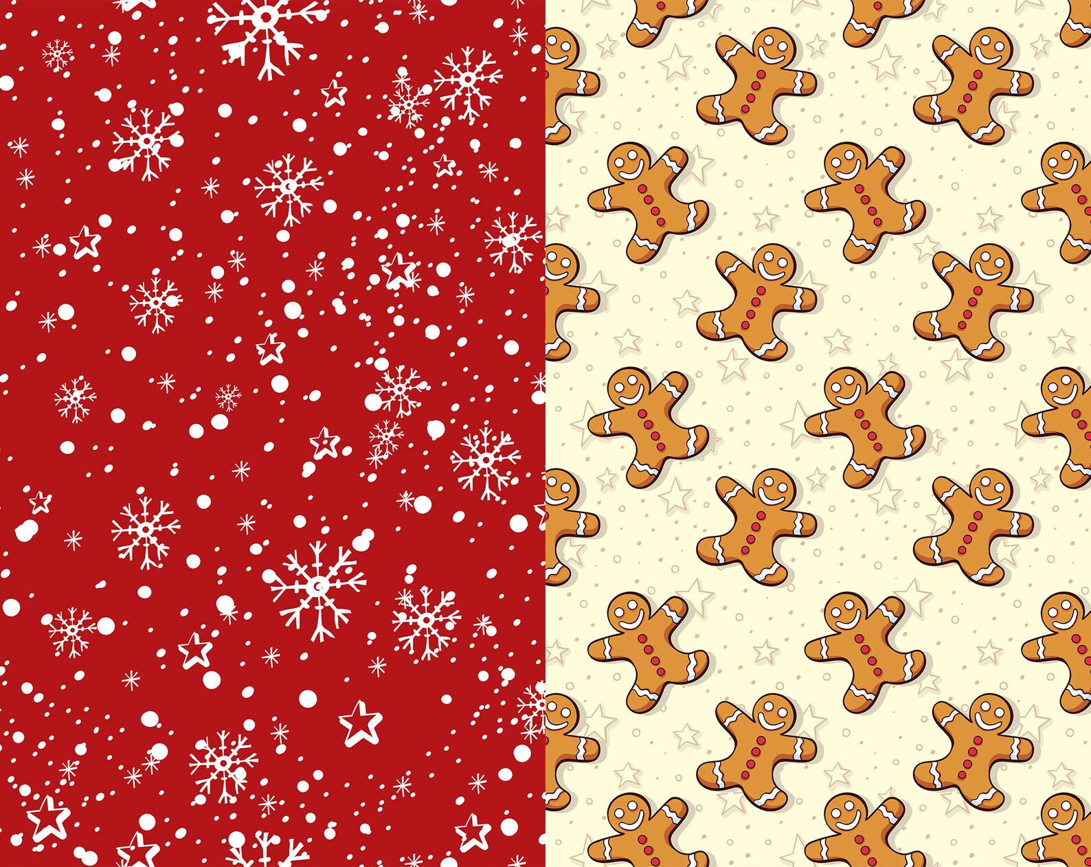 Winter Digital Paper Clipart. Christmas Digital Paper - Etsy