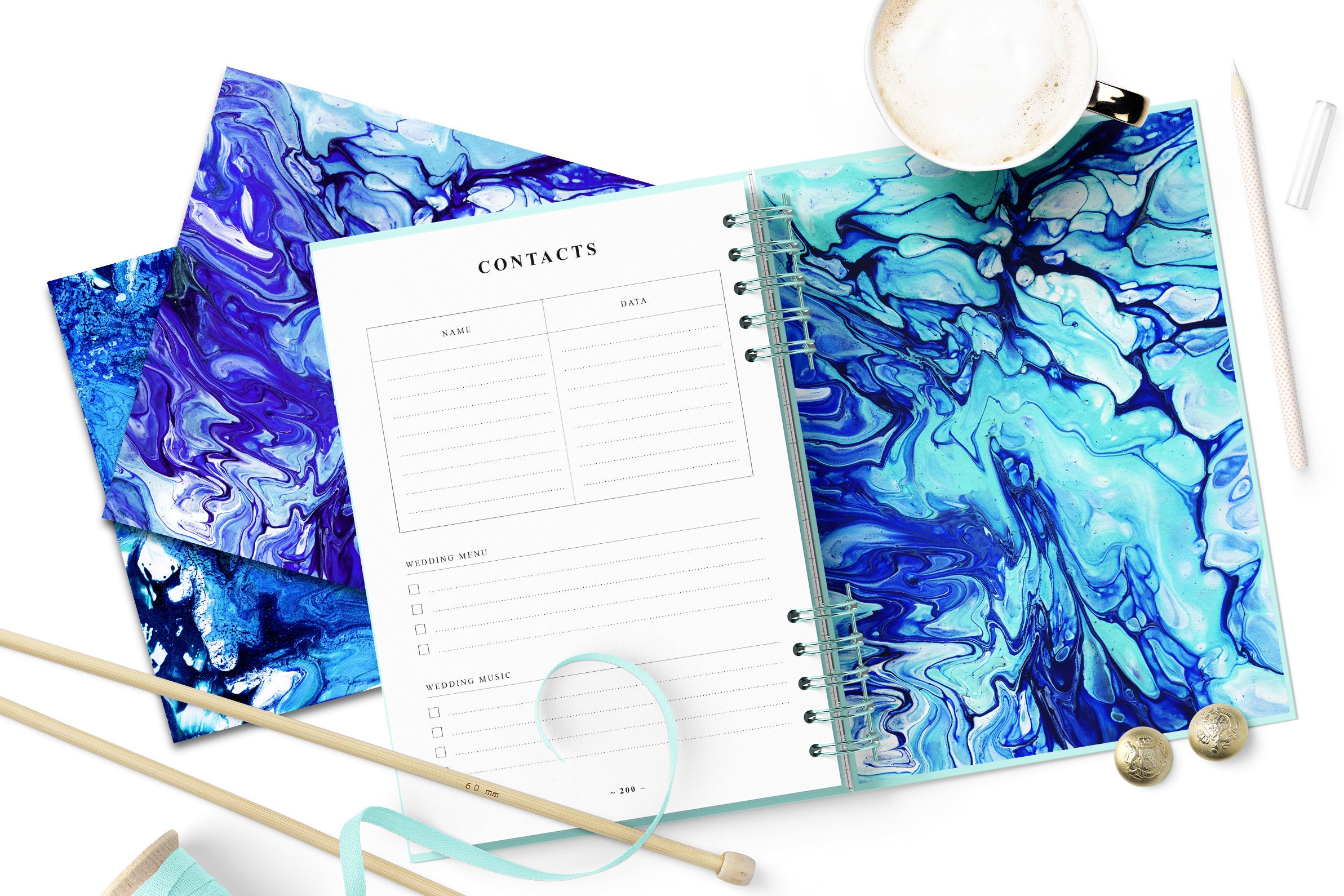 Paint Pour Digital Paper Acrylic Pour Painting 12 X 12 | Etsy