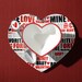 Valentines Day Love Digital Paper, Seamless Pattern. Hearts, Red Lips ...
