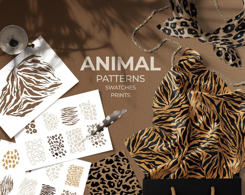 African Patterns Photoshop Textures Safari Animal Prints Printable Wall ...