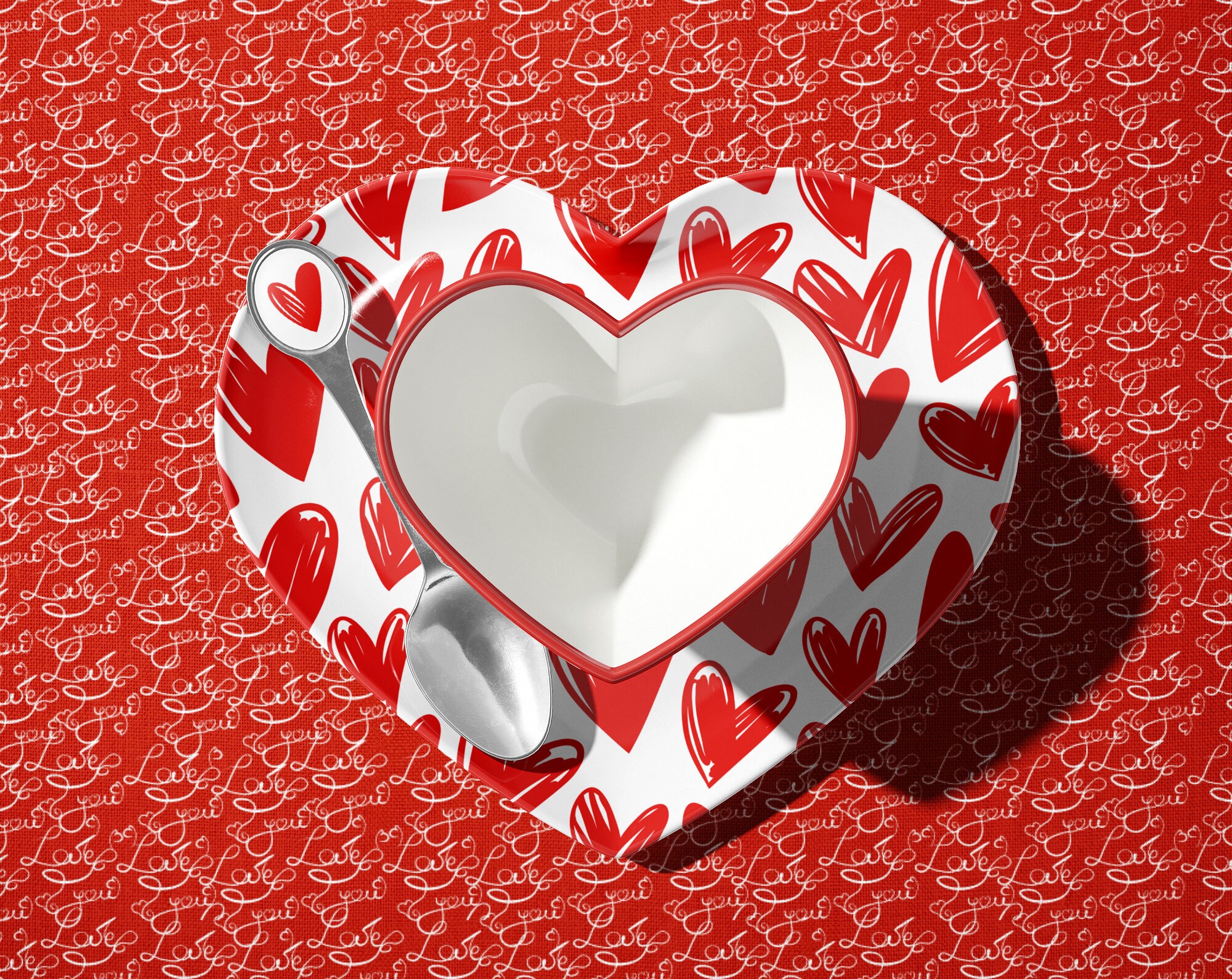 Valentines Day Love Digital Paper Seamless Pattern. Hearts - Etsy