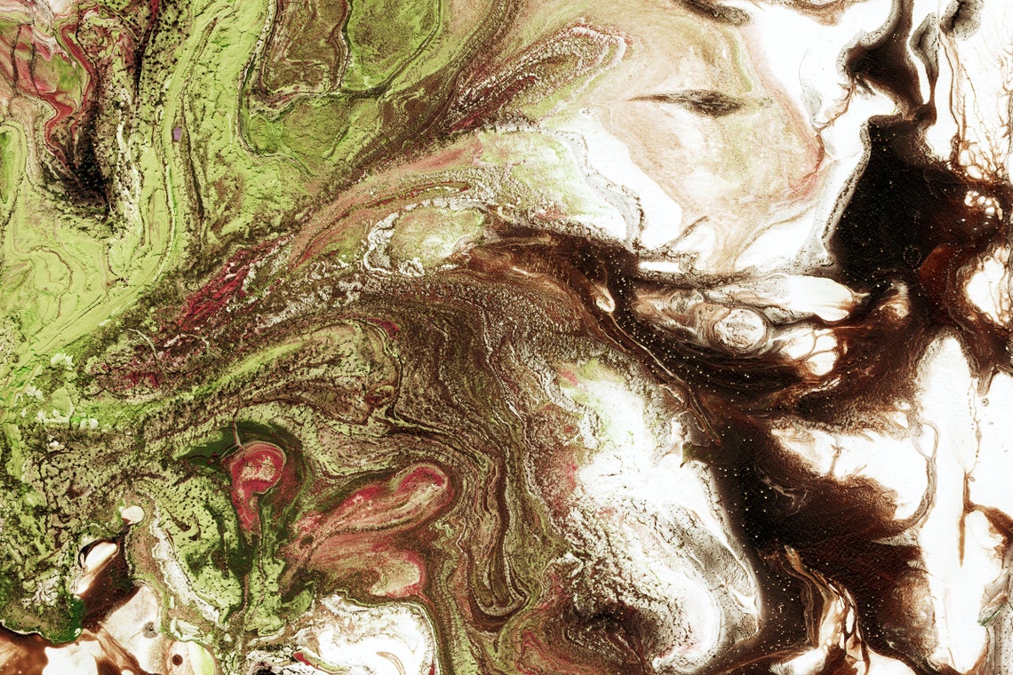 Paint Pour Digital Paper Acrylic Pour Painting 12 X 12 - Etsy