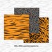 Safari Animal Prints Digital Papers Seamless Patterns Vector - Etsy