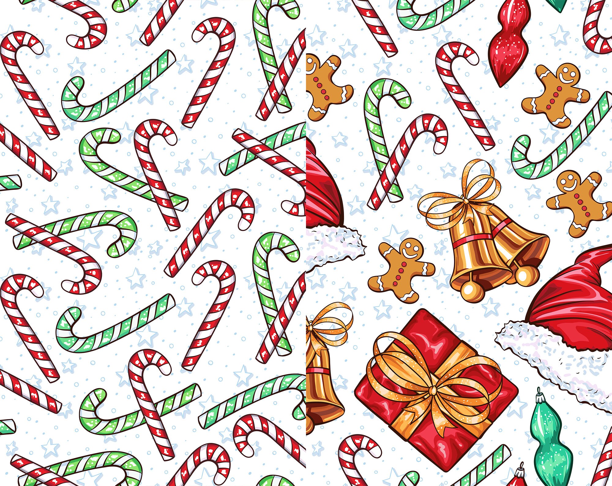 Winter Digital Paper Clipart. Christmas Digital Paper - Etsy