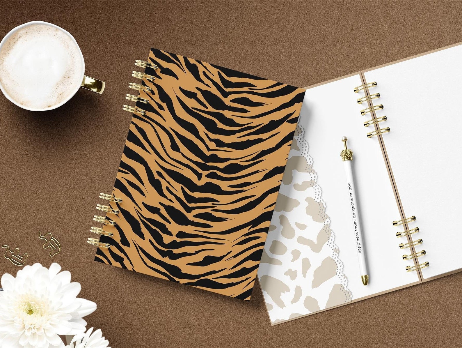 Woodland Animals Digital Paper Cheetah Print Tiger King Safari Animal ...