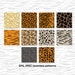 Safari Animal Prints Digital Papers Seamless Patterns Vector - Etsy