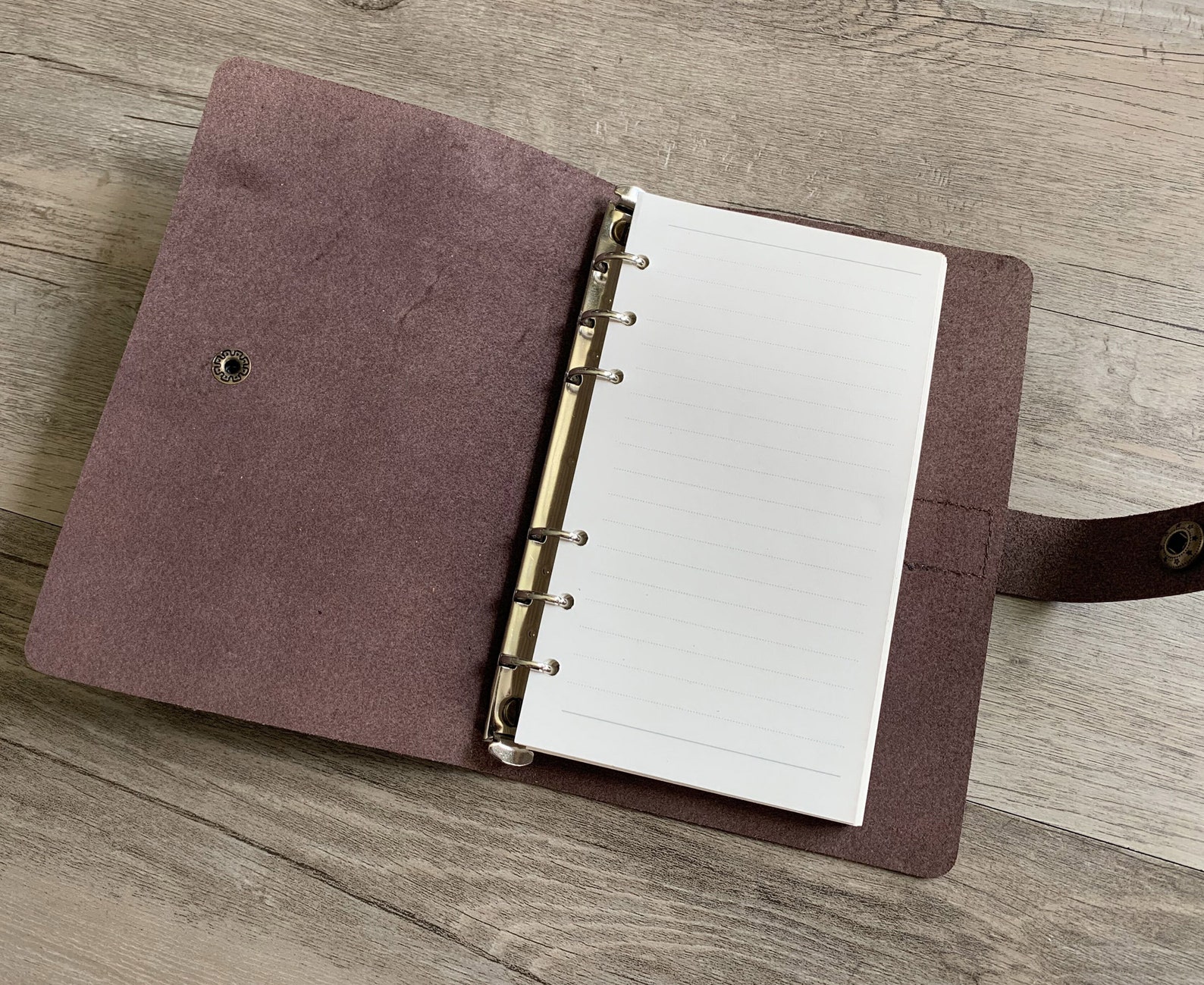 A5 Size Leather Organizer.genuine Leather Binder Diary Travel - Etsy