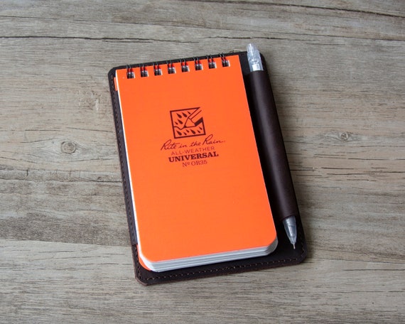 Personalized Leather Notepad Cover.pocket Notebook.custom | Etsy